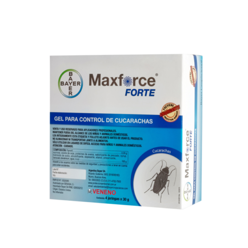 Cucarachicida Gel Max Force Forte Jeringa 30 grs [Fipronil 0.05%] - FDC